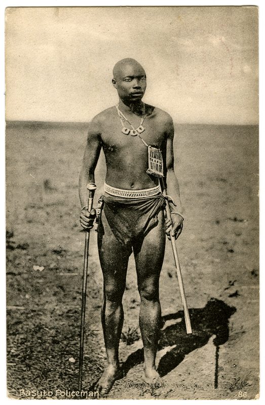 Inscribed: "Basuto Policeman" - Walther Collection